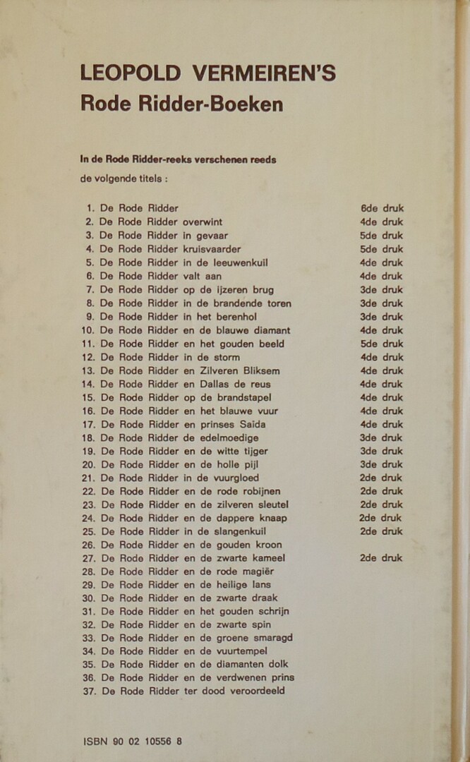 De Rode ridder in de slangenkuil tweedehands kopen | Books in Belgium